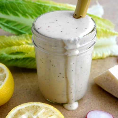 The Best Creamy Parmesan Salad Dressing
