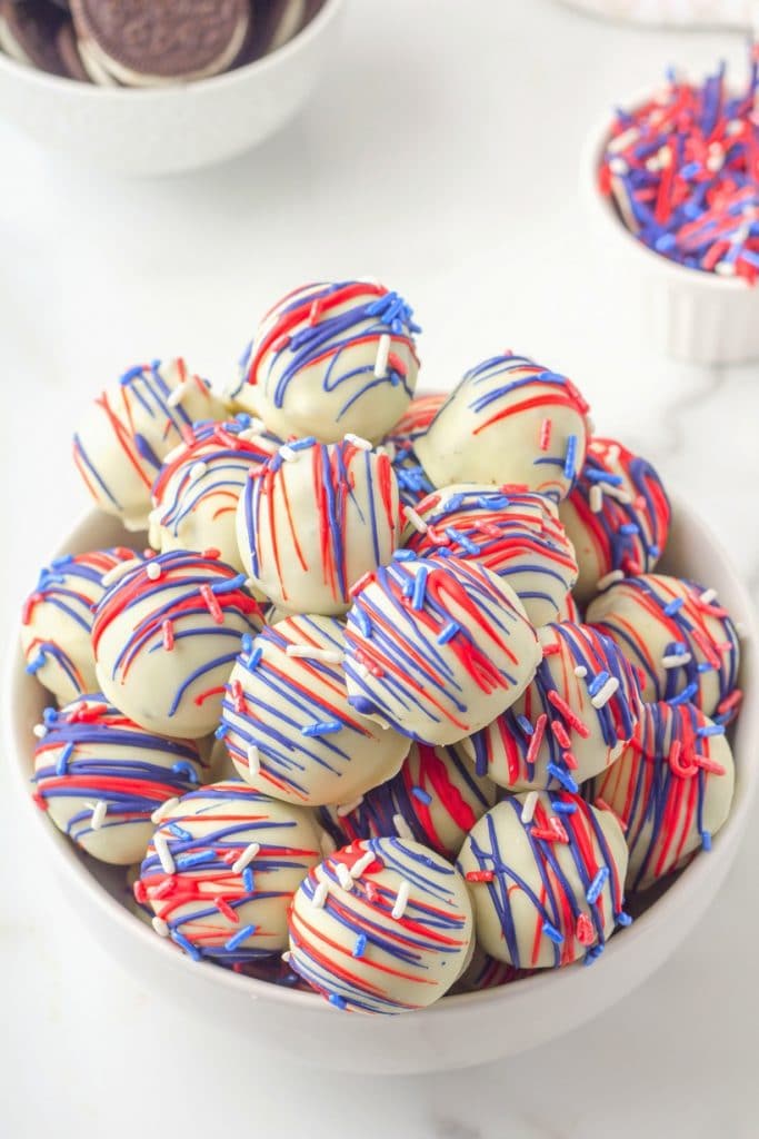 Patriotic Oreo Balls