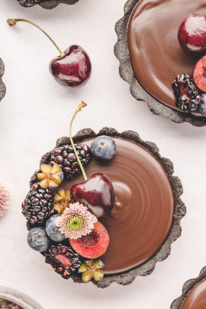 Mini Chocolate Ganache Tarts | Noble Pig