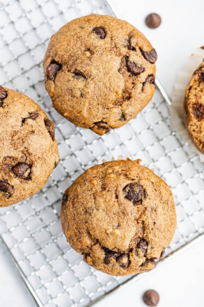 Chocolate Chip Banana Muffins