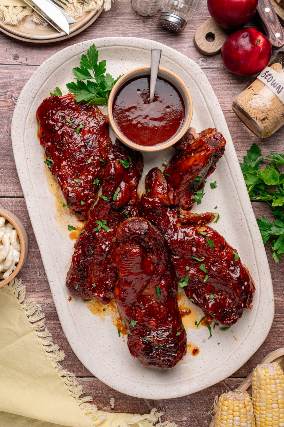 Bourbon Peach Country Style Ribs | Noble Pig