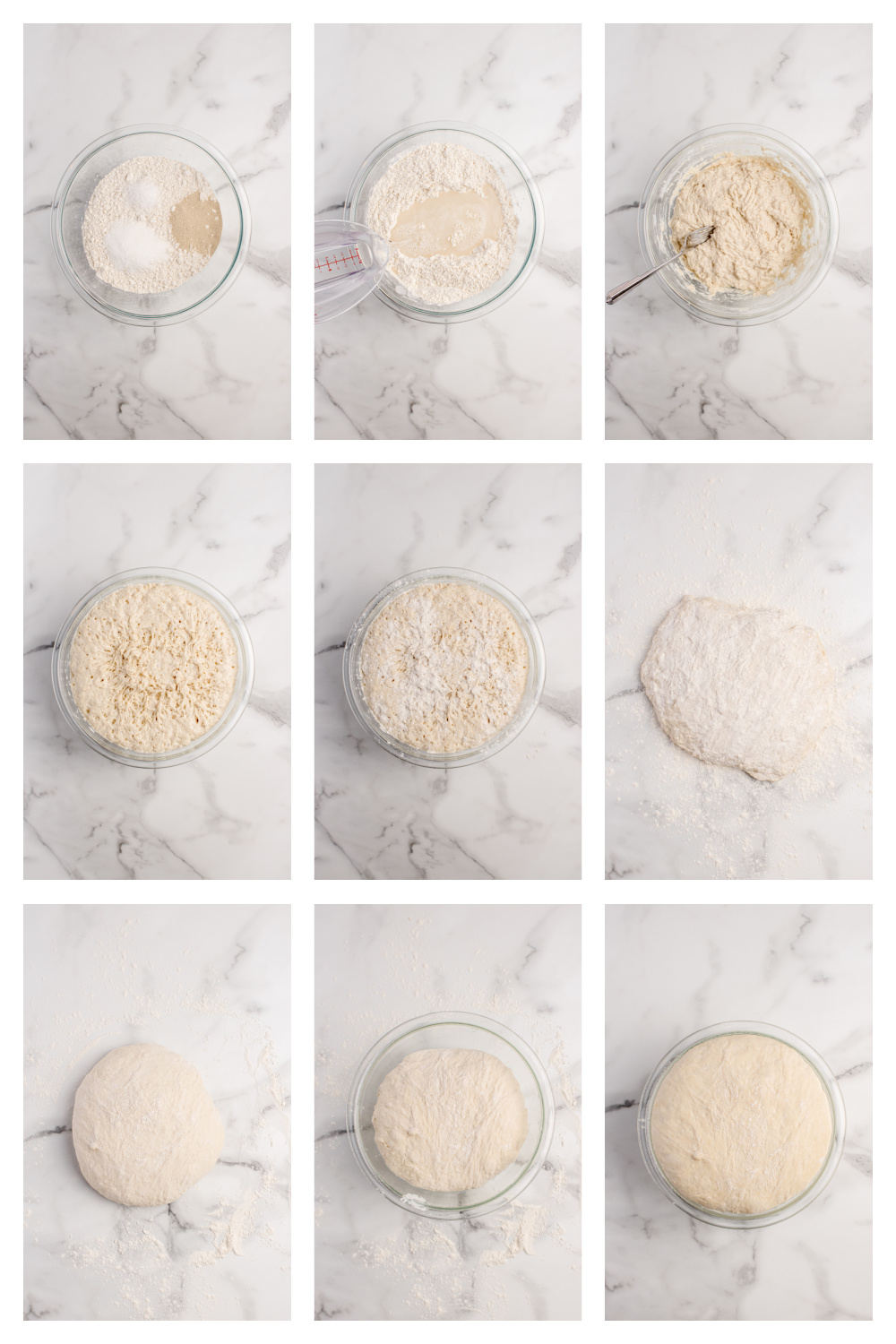 No-Knead Peasant Bread Baked in a Pyrex Bowl | Noble Pig